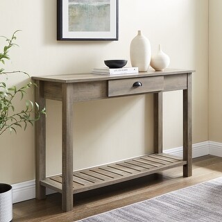 48 Inch Country Style Console Table, Grey Wash - Bed Bath & Beyond ...