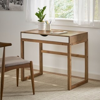 Mid-Century Small Student Desk Writing Desk Display Table with Drawer ...