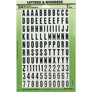 Hy-Ko MM-6 "Self-Adhesive" Vinyl Letters And Numbers 1" - Bed Bath ...
