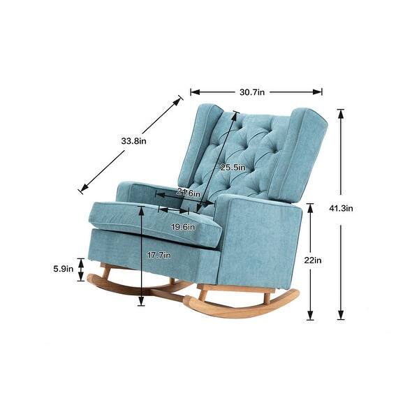 Mid-Century Modern Rocking Chair - Bed Bath & Beyond - 38234305