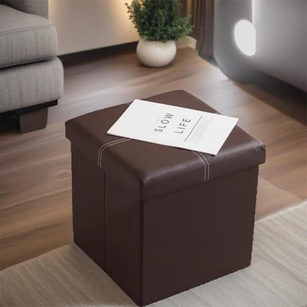 PVC MDF Foldable Storage Footstool with Anti-Rust and Anti-Skidding ...