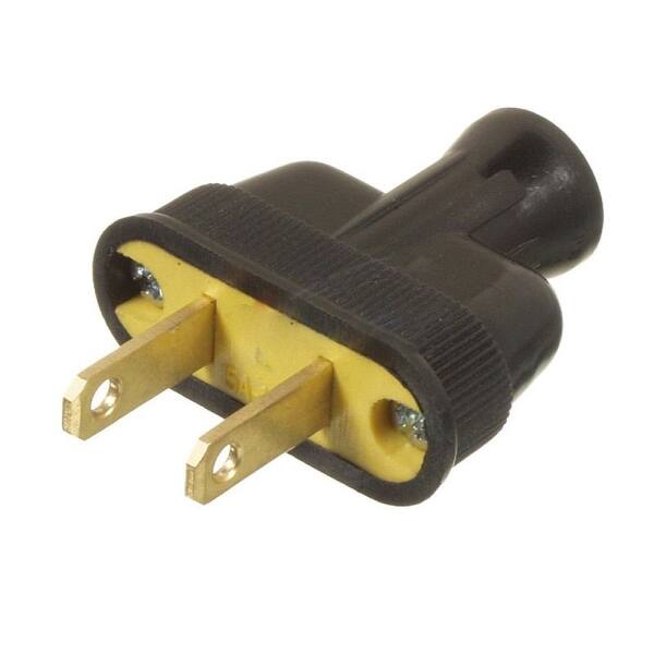 15 AMP Unique Black 2 Wire Plug Plastic American Imaginations - Bed ...