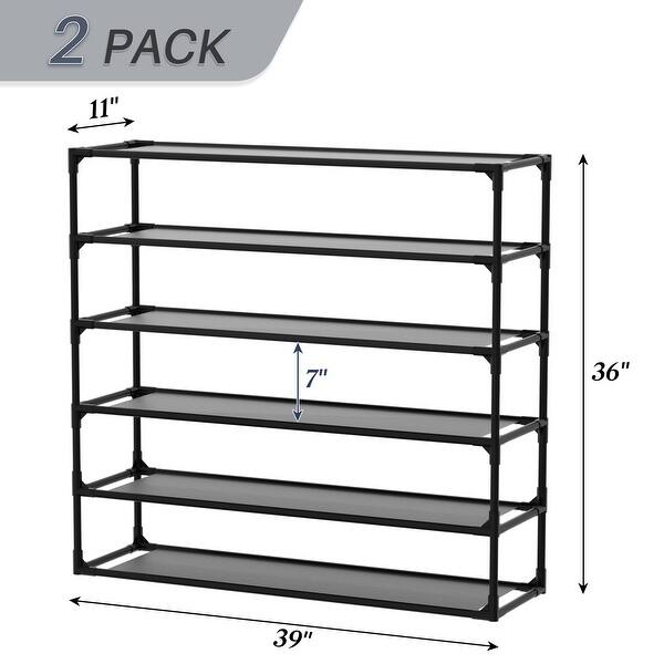 Shoe Rack Detachable Non-Woven Waterproof Fabric Shoe Organizer Tower ...