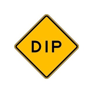 Lyle Dip Traffic Sign,24" x 24" W8-2-24HA - 1 Each - Bed Bath & Beyond ...