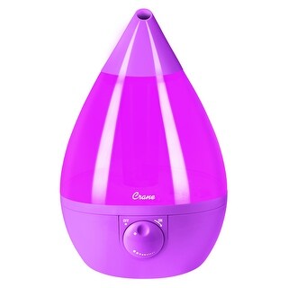 Crane Drop Ultrasonic Cool Mist Humidifier, 1 Gallon, Radiant Orchid ...