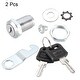 2 Cam Lock 30mm Cylinder Length for Max 7/8-inch Panel Keyed Different ...