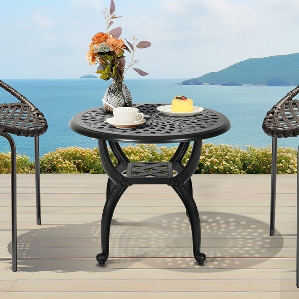 Cast aluminum outdoor coffee table store