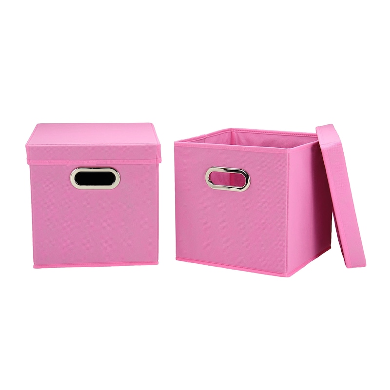 Household Essentials Pink Storage Cubes (Pack of 2) - On Sale ...