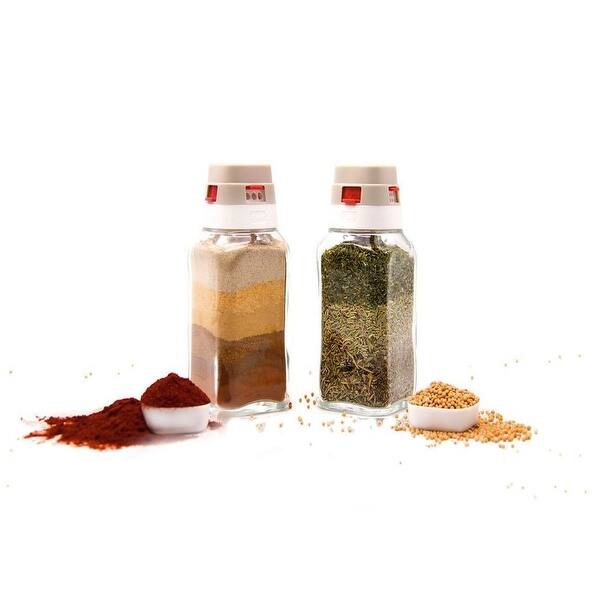 Multi-Spout Spice Jar with Measurement Cap - Convenient Storage for ...