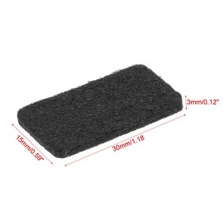Furniture Pads 30mm x 15mm Adhesive Felt Pads 3mm Thick Black 28Pcs ...