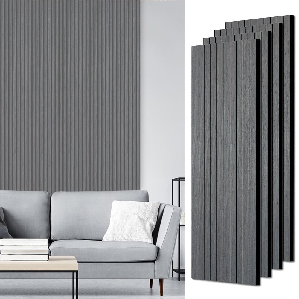 gray textured wall panels