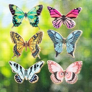 Set Of 6 Assorted Butterflies Two-Sided Magnet - Bed Bath & Beyond ...