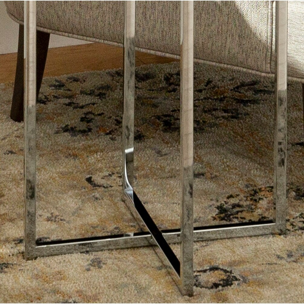 Silver orchid helbling modern round side table store