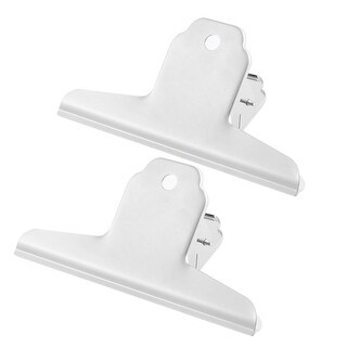 Office 120mm Wide Stainless Steel File Drawing Board Binder Clips 2pcs ...