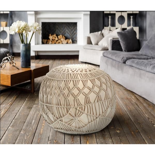 tufted pouffe