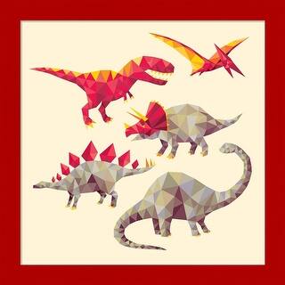 Michael Buxton 'Geo Saurs' Framed Art - Bed Bath & Beyond - 33530778