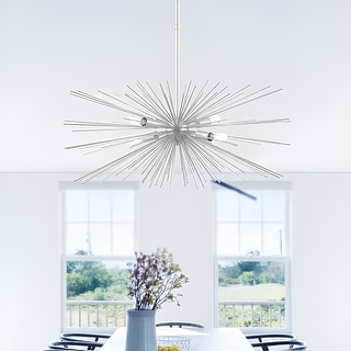 Sci-fi Sputnik Sphere Chrome Silver Chandelier - Baskett 4-Light - Bed ...