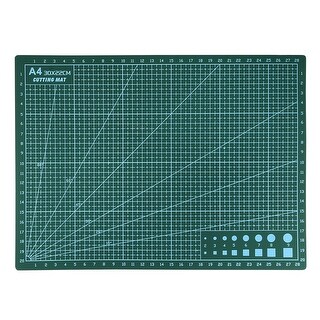 Self-Healing Cutting Mat, 12x9" Double Sided PVC Desk Mat Green 2Pcs ...