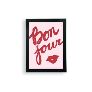 AthenesAtelier Bonjour II Framed Poster - Bed Bath & Beyond - 42723887