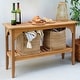 Cambridge Casual Leon Teak Outdoor Console Table - Bed Bath & Beyond ...