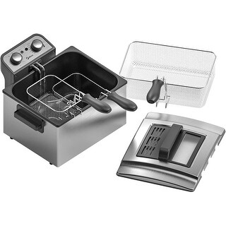Deep Fryer with Adjustable Temperature Knobs & Timer, Electric Deep ...