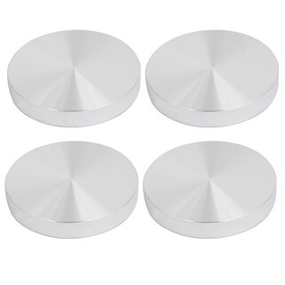 4pcs 60mm Dia 10mm Thickness M8 Thread Aluminum Disc for Glass Table ...
