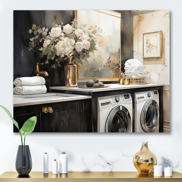 Designart Laundry Room Art Deco II Bath Laundry Wall Art Prints On Sale Bed Bath Beyond 39205168