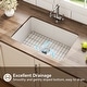 HOROW CozyStream 27 in. Undermount/Drop-In Single Bowl White Fireclay ...
