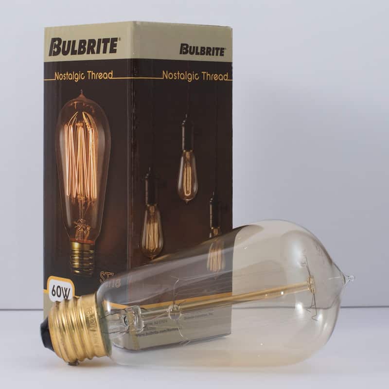 Bulbrite Pack of (4) Dimmable Antique Nostalgic Filament Incandescent Bulb - On Sale - Overstock ...