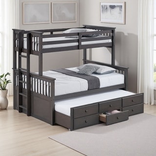 Twin over Full Wood Bunk with Drawers - Bed Bath & Beyond - 43655983