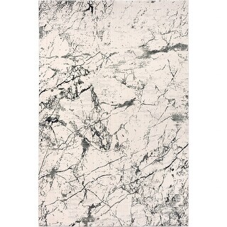 HomeRoots 5' X 8' Ivory Abstract Area Rug - 5' x 8' - Bed Bath & Beyond ...