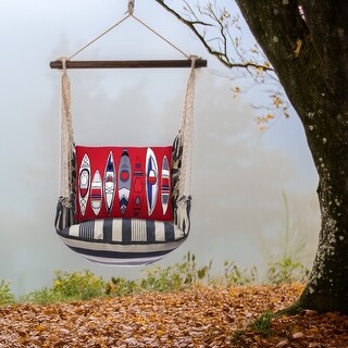 Magnolia Casual Swing Set 4 piece - Marina Stripe w/ Canoes - Bed Bath ...