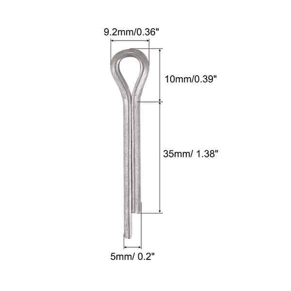 Split Cotter Pin, Carbon Steel Clip Fastener Fitting, 25 Pcs - Bed Bath ...