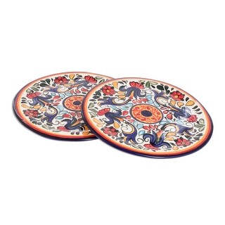 Novica Handmade Vibrant Garden Ceramic Salad Plates (Pair) - Bed Bath ...