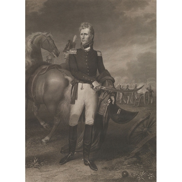 General Andrew Jackson In 1828 Military Portrait Engraving By Asher ...