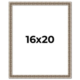 16x20 Frame Silver Real Wood Picture Frame - Bed Bath & Beyond - 38884418