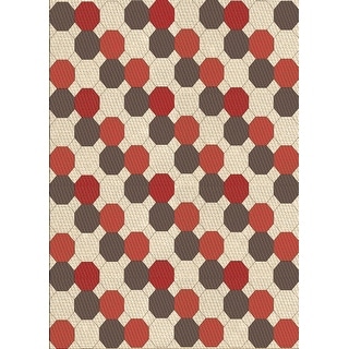 Ahgly Company Machine Washable Transitional Fire Brick Red Area Rugs ...