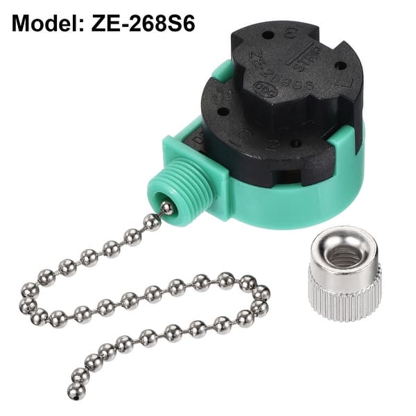 Pull Chain Switch 3 Speed Replacement Switch Control w Chain for Lamp ...