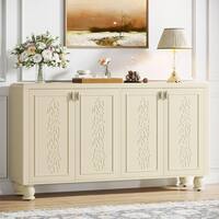 59 Inch Buffet Cabinet Sideboard with Storage - N/A - Bed Bath & Beyond ...