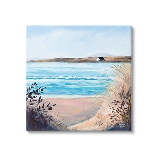 Stupell Coastal Beach Landscape Canvas Wall Art Design by Meredith ...