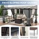 Wall Mounted Gazebo, Outdoor PC Board Roof Canopy Pergola Awnings with ...