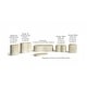 Roomfitters Marble Bathroom Accessories Set, Natural Stone Countertop ...