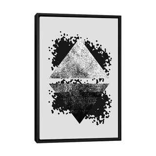 iCanvas "Graffiti Black And Grey Reflective Triangles" by Pixy Paper ...