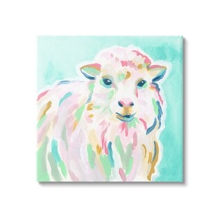 Stupell Pastel Sheep Painting Canvas Wall Art Design by June Erica Vess ...