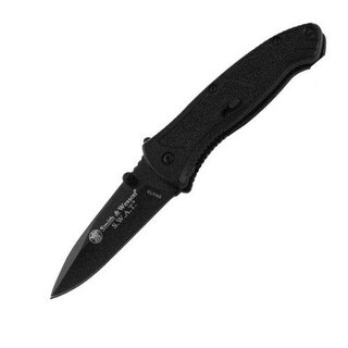 Smith & Wesson SWATBCP Small Assisted Opening Swat Knife in Black - Bed ...