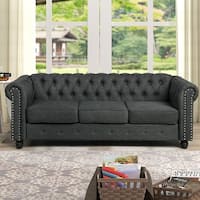 La Rosa 84" Victorian Chesterfield Tufted Sofa - On Sale - Bed Bath ...