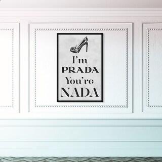 Oliver Gal 'You're Nada' Fashion and Glam Wall Art Framed Canvas Print ...
