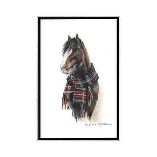 iCanvas "The Black Stewart Clydesdale" by Lana Mathieson Framed - Bed ...