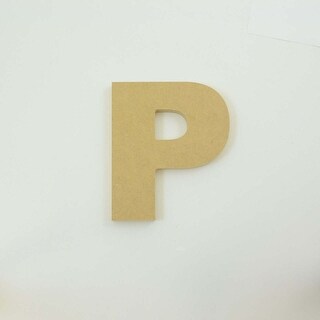 1 Pc, 10 X 3/4" MDF Letter "P" in The Arial Font Upper Case - natural ...