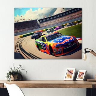 Designart 'American Stock Car Racing III' Cars Race Car Nascar Metal ...